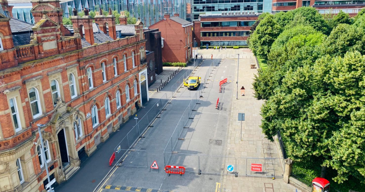 Progress is being made on the public realm masterplan at The Manchester ...