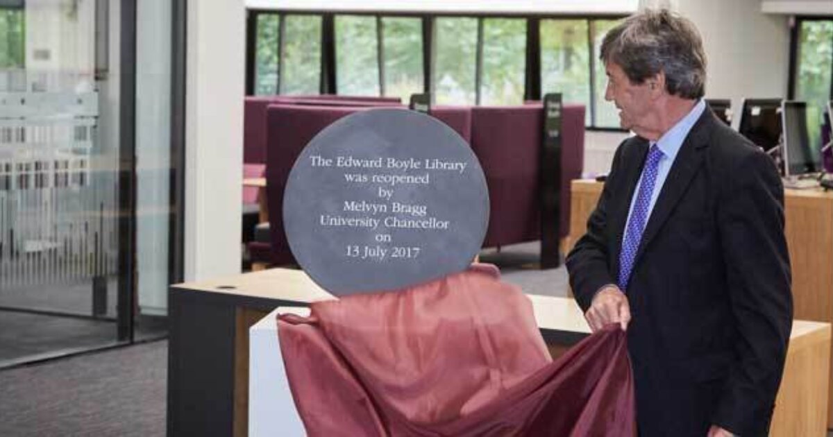 Melvyn Bragg Opens Edward Boyle Library - News - Drees & Sommer